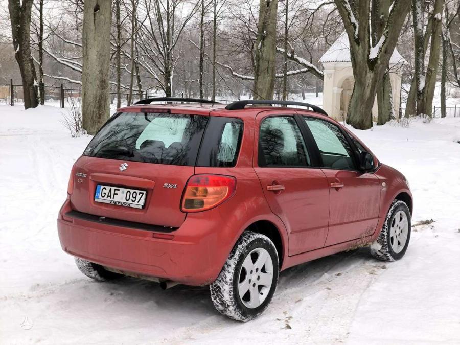 Orange Suzuki SX4 2007 in Vilnius, with an engine capacity of 1.90 L and mileage of 231 thousand km for 1750 €, photo 5 on AUTOMOTO.COM.LV