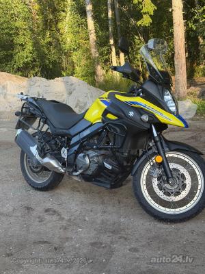 Black Suzuki V-Strom 650 2023 in Tallinn, with an engine capacity of 0.65 L and mileage of 27 thousand km for 6500 €, photo  on AUTOMOTO.COM.LV