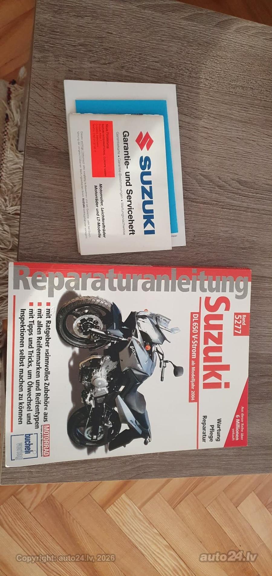Red Suzuki V-Strom 650 2007 in Tallinn, with an engine capacity of 0.65 L and mileage of 26 thousand km for 3500 €, photo 10 on AUTOMOTO.COM.LV