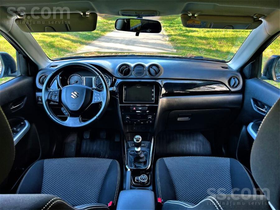 Black Suzuki Vitara 2016 in Riga, with an engine capacity of 1.60 L and mileage of 0 thousand km for 9990 €, photo 18 on AUTOMOTO.COM.LV