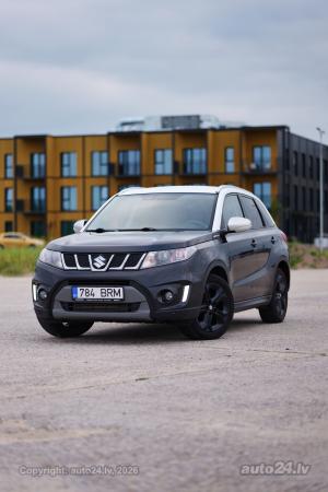 Melns Suzuki Vitara 2016 Tartu, ar dzinēja tilpumu 1.40 L un nobraukumu 235 tūkst. km par 12500 €, foto  vietnē AUTOMOTO.COM.LV
