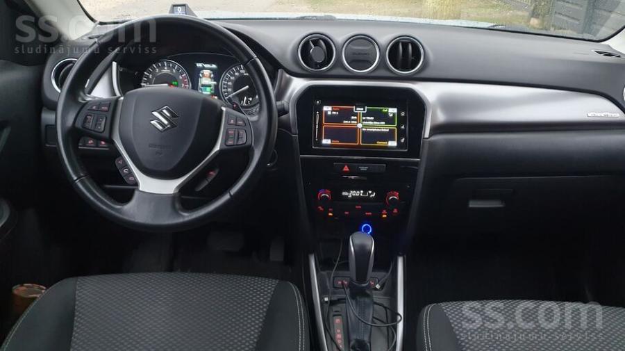 Blue Suzuki Vitara 2021 in Riga, with an engine capacity of 1.40 L and mileage of 68 thousand km for 15800 €, photo 6 on AUTOMOTO.COM.LV