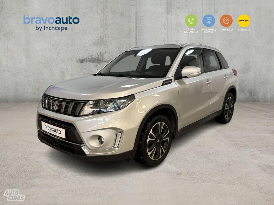Grey Suzuki Vitara 2021 in Vilnius, with an engine capacity of 1.40 L and mileage of 106 thousand km for 17991 €, photo 1 on AUTOMOTO.COM.LV
