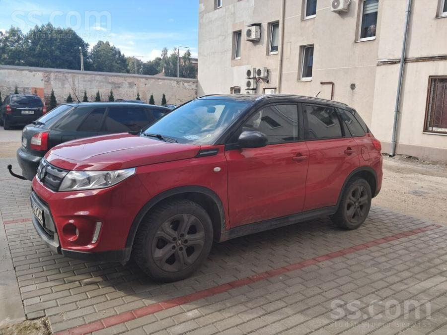 Sarkans Suzuki Vitara 2017 Rīga, ar dzinēja tilpumu 1.60 L un nobraukumu 143 tūkst. km par 11000 €, foto 1 vietnē AUTOMOTO.COM.LV