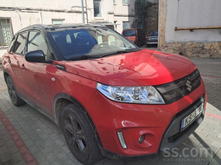 Sarkans Suzuki Vitara 2017 Rīga, ar dzinēja tilpumu 1.60 L un nobraukumu 143 tūkst. km par 11000 €, foto 3 vietnē AUTOMOTO.COM.LV