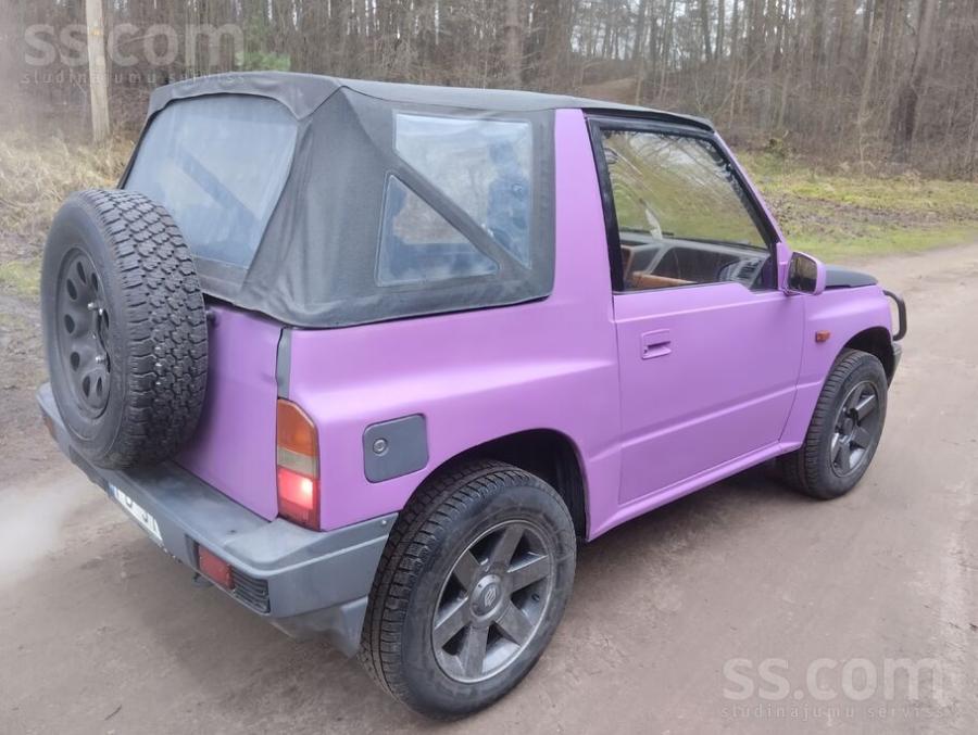 Violet Suzuki Vitara 1993 in Riga, with an engine capacity of 1.60 L and mileage of 44 thousand km for 6500 €, photo 2 on AUTOMOTO.COM.LV