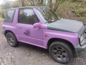 Violet Suzuki Vitara 1993 in Riga, with an engine capacity of 1.60 L and mileage of 46 thousand km for 4500 €, photo 3 on AUTOMOTO.COM.LV