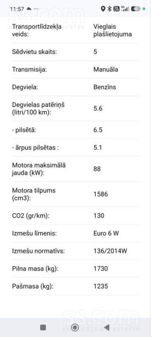 White Suzuki Vitara 2018 in Riga, with an engine capacity of 1.60 L and mileage of 149 thousand km for 10000 €, photo 13 on AUTOMOTO.COM.LV