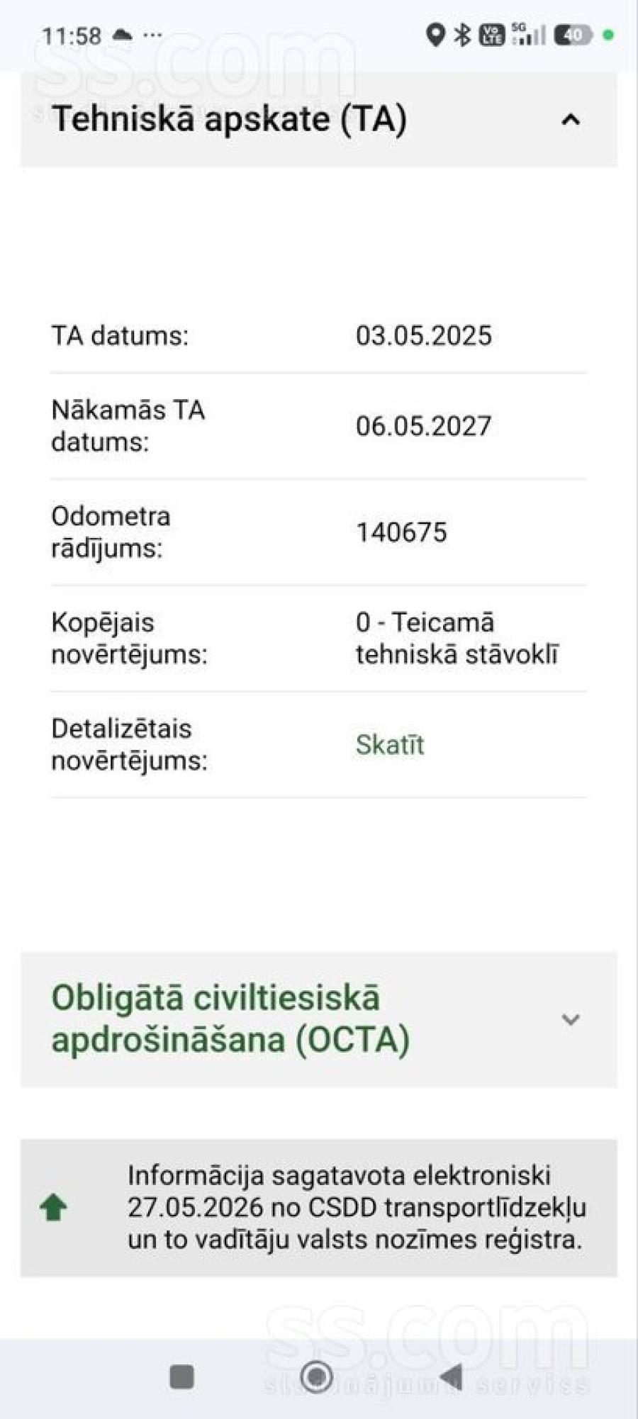White Suzuki Vitara 2018 in Riga, with an engine capacity of 1.60 L and mileage of 149 thousand km for 10000 €, photo 14 on AUTOMOTO.COM.LV
