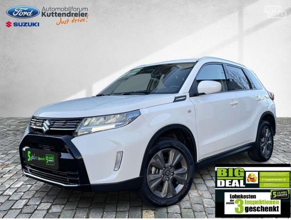 White Suzuki Vitara 2025 in Kaunas, with an engine capacity of 1.50 L and mileage of 42 thousand km for 23249 €, photo 2 on AUTOMOTO.COM.LV