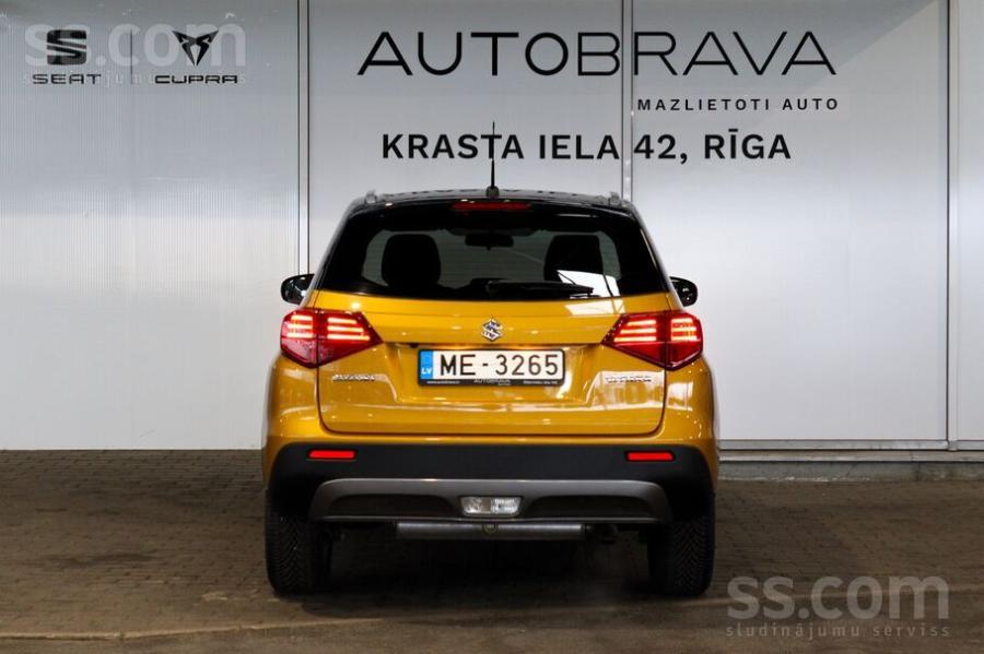 Yellow Suzuki Vitara 2019 in Riga, with an engine capacity of 1.40 L and mileage of 9 thousand km for 13900 €, photo 7 on AUTOMOTO.COM.LV