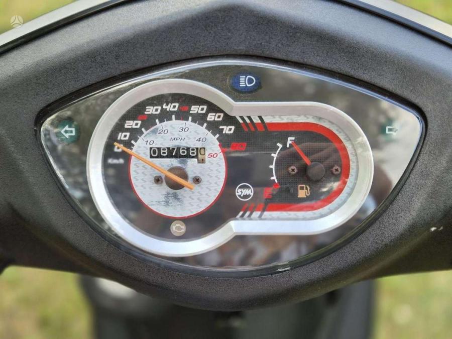 Melns SYM Orbit 2022 Šauļi, ar dzinēja tilpumu 50.00 L un nobraukumu 9 tūkst. km par 850 €, foto 9 vietnē AUTOMOTO.COM.LV
