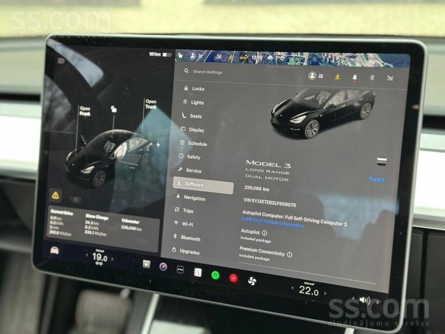 Melns Tesla Model 3 2019 Rīga, ar dzinēja tilpumu 0.00 L un nobraukumu 236 tūkst. km par 19790 €, foto 14 vietnē AUTOMOTO.COM.LV
