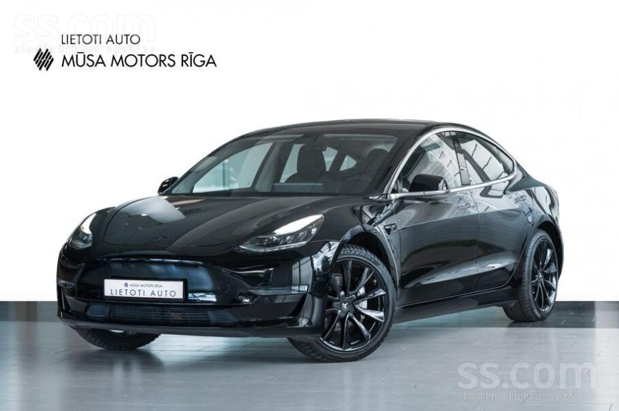 Melns Tesla Model 3 2019 Rīga, ar dzinēja tilpumu 0.00 L un nobraukumu 139 tūkst. km par 22900 €, foto 1 vietnē AUTOMOTO.COM.LV
