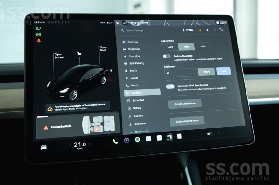 Melns Tesla Model 3 2019 Rīga, ar dzinēja tilpumu 0.00 L un nobraukumu 139 tūkst. km par 22900 €, foto 20 vietnē AUTOMOTO.COM.LV