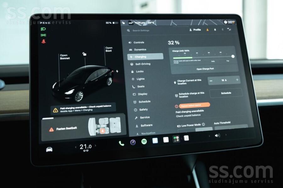 Melns Tesla Model 3 2019 Rīga, ar dzinēja tilpumu 0.00 L un nobraukumu 139 tūkst. km par 22900 €, foto 34 vietnē AUTOMOTO.COM.LV