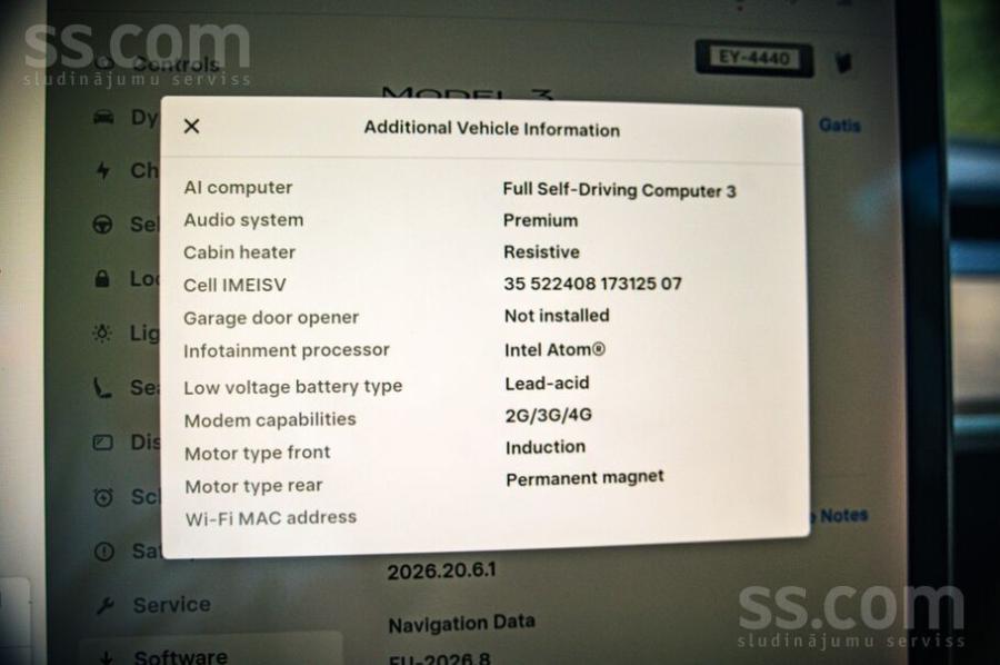 Melns Tesla Model 3 2020 Rīga, ar dzinēja tilpumu 0.00 L un nobraukumu 138 tūkst. km par 23990 €, foto 25 vietnē AUTOMOTO.COM.LV