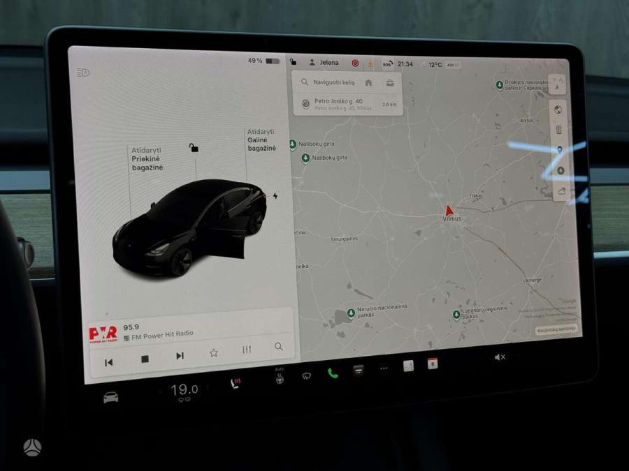 Черный Тесла Модель 3 2021 в Вильнюс, объемом двигателя 0.00 л и пробегом 67 тыс. км за 24490 €, фото 15 на AUTOMOTO.COM.LV