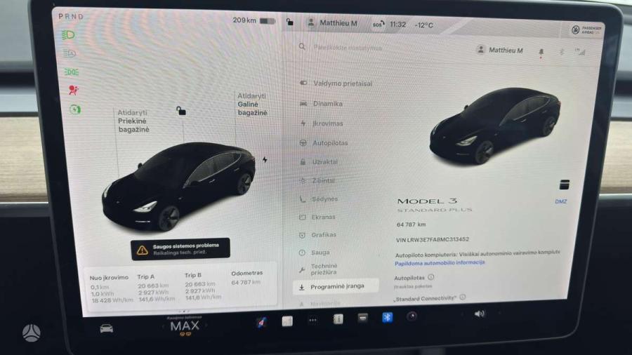 Melns Tesla Model 3 2021 Jonava, ar dzinēja tilpumu 0.00 L un nobraukumu 64 tūkst. km par 12900 €, foto 22 vietnē AUTOMOTO.COM.LV