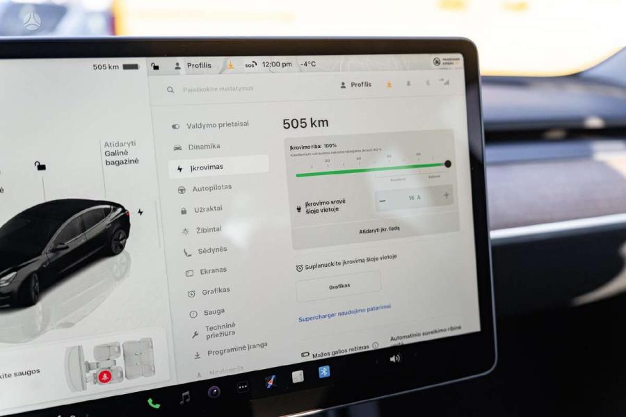 Melns Tesla Model 3 2022 Viļņa, ar dzinēja tilpumu 0.00 L un nobraukumu 110 tūkst. km par 25900 €, foto 21 vietnē AUTOMOTO.COM.LV