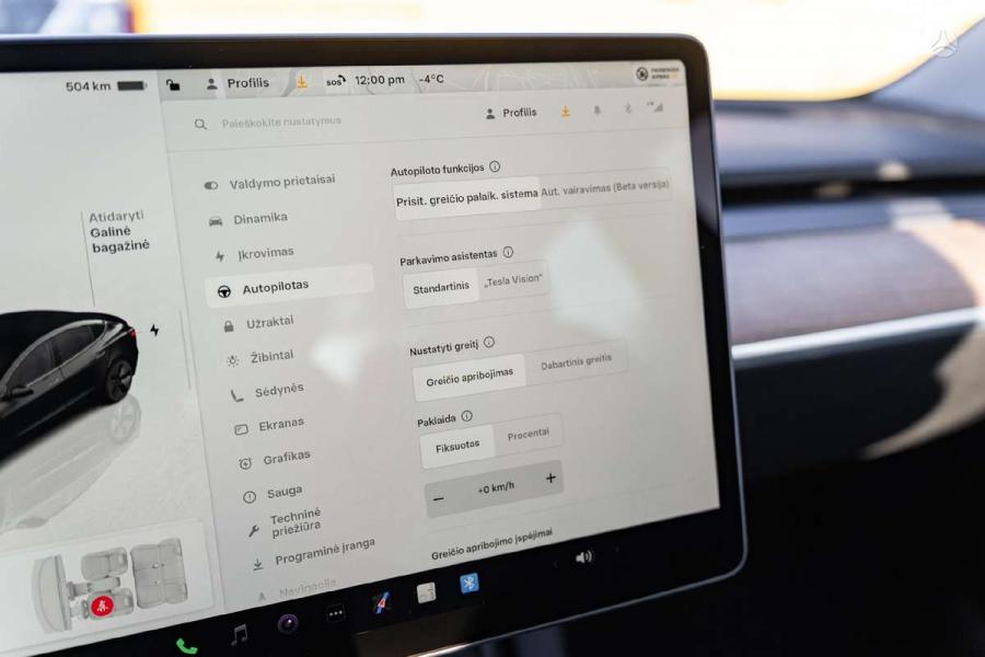 Melns Tesla Model 3 2022 Viļņa, ar dzinēja tilpumu 0.00 L un nobraukumu 110 tūkst. km par 25900 €, foto 22 vietnē AUTOMOTO.COM.LV