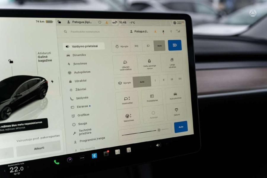 Melns Tesla Model 3 2023 Viļņa, ar dzinēja tilpumu 0.00 L un nobraukumu 134 tūkst. km par 26500 €, foto 19 vietnē AUTOMOTO.COM.LV