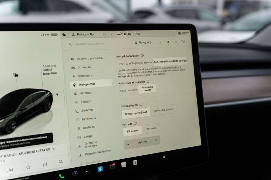 Melns Tesla Model 3 2023 Viļņa, ar dzinēja tilpumu 0.00 L un nobraukumu 134 tūkst. km par 26500 €, foto 21 vietnē AUTOMOTO.COM.LV