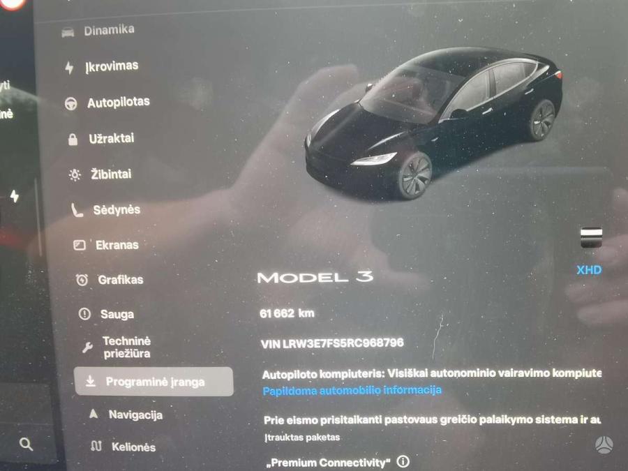 Melns Tesla Model 3 2023 Kauņa, ar dzinēja tilpumu 0.00 L un nobraukumu 62 tūkst. km par 17400 €, foto 21 vietnē AUTOMOTO.COM.LV