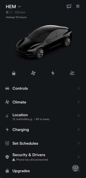 Melns Tesla Model 3 2025 Viļņa, ar dzinēja tilpumu 0.00 L un nobraukumu 28 tūkst. km par 35000 €, foto 4 vietnē AUTOMOTO.COM.LV
