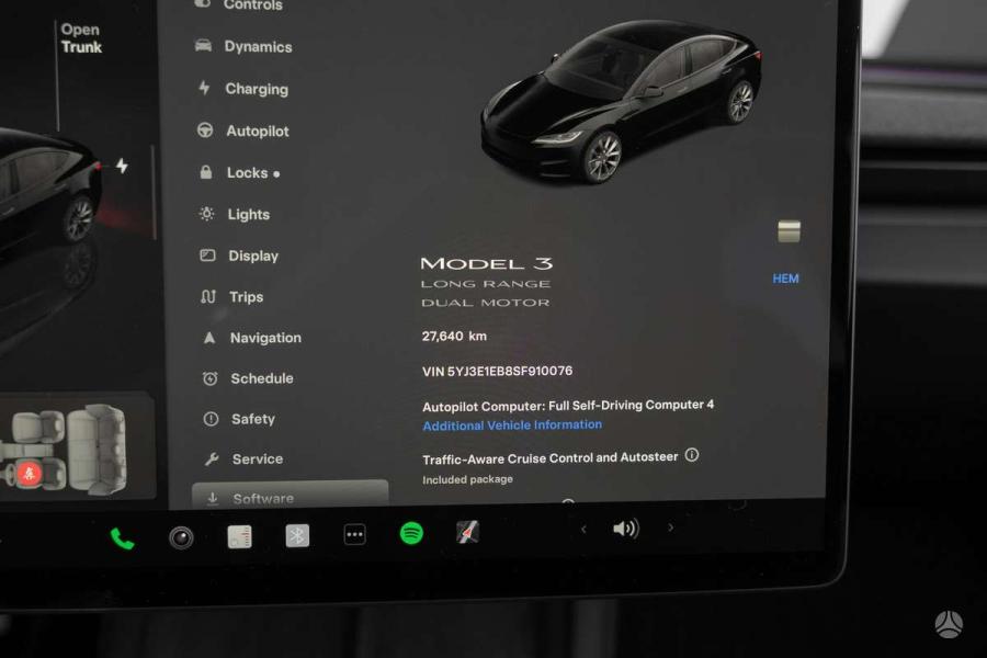 Melns Tesla Model 3 2025 Viļņa, ar dzinēja tilpumu 0.00 L un nobraukumu 28 tūkst. km par 35000 €, foto 22 vietnē AUTOMOTO.COM.LV