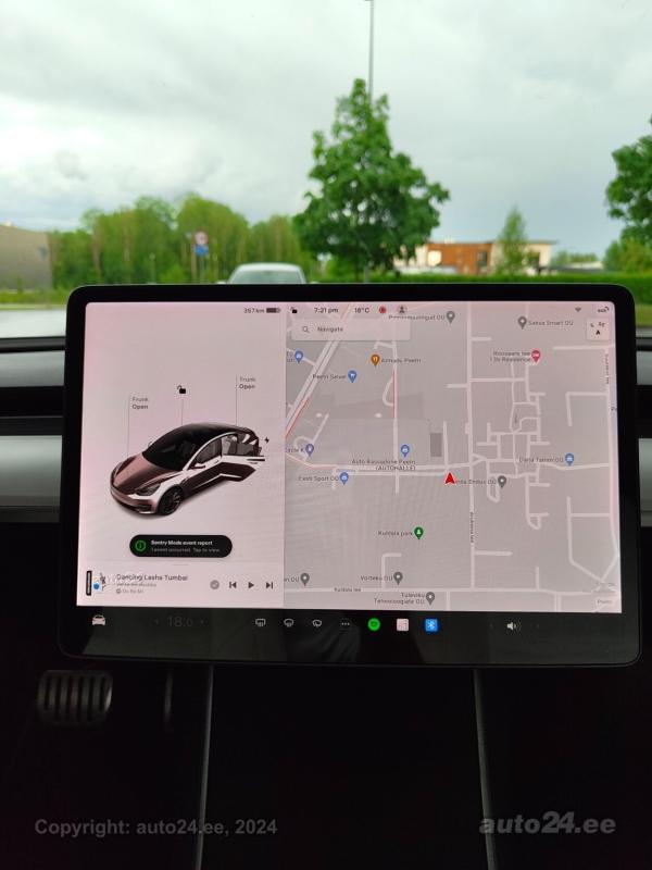 Black Tesla Model 3 2019 in Tallinn, with an engine capacity of 0.00 L and mileage of 157 thousand km for 22500 €, photo 7 on AUTOMOTO.COM.LV