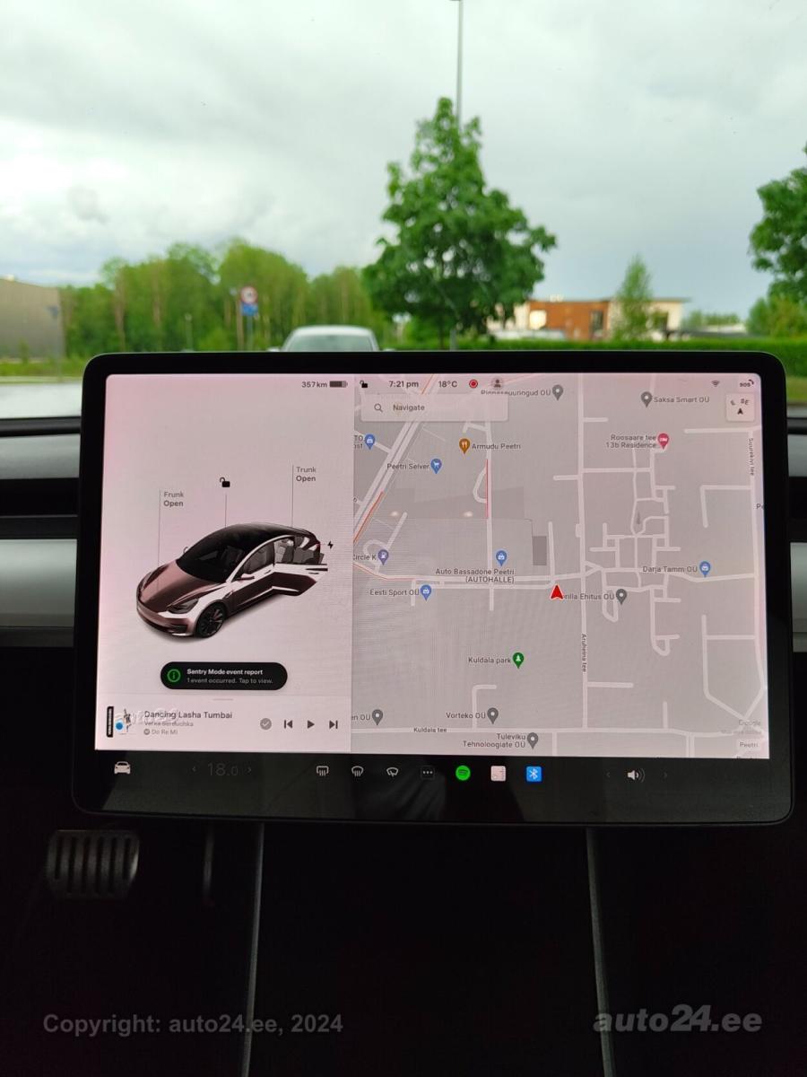 Black Tesla Model 3 2019 in Tallinn, with an engine capacity of 0.00 L and mileage of 157 thousand km for 22500 €, photo 7 on AUTOMOTO.COM.LV