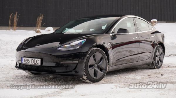 Black Tesla Model 3 2019 in Tallinn, with an engine capacity of 0.00 L and mileage of 106 thousand km for 23500 €, photo 5 on AUTOMOTO.COM.LV