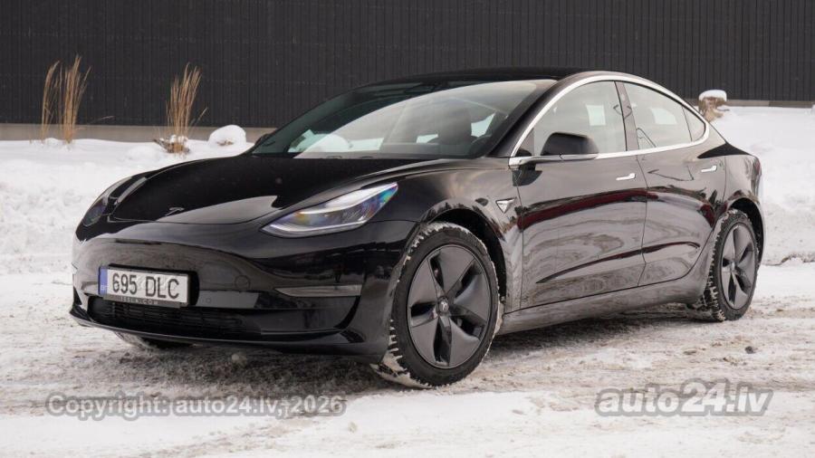 Black Tesla Model 3 2019 in Tallinn, with an engine capacity of 0.00 L and mileage of 106 thousand km for 23500 €, photo 5 on AUTOMOTO.COM.LV