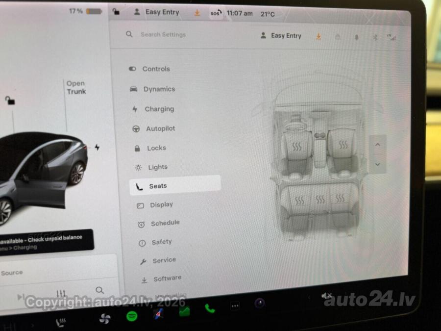 Black Tesla Model 3 2019 in Riga, with an engine capacity of 0.00 L and mileage of 145 thousand km for 19490 €, photo 20 on AUTOMOTO.COM.LV