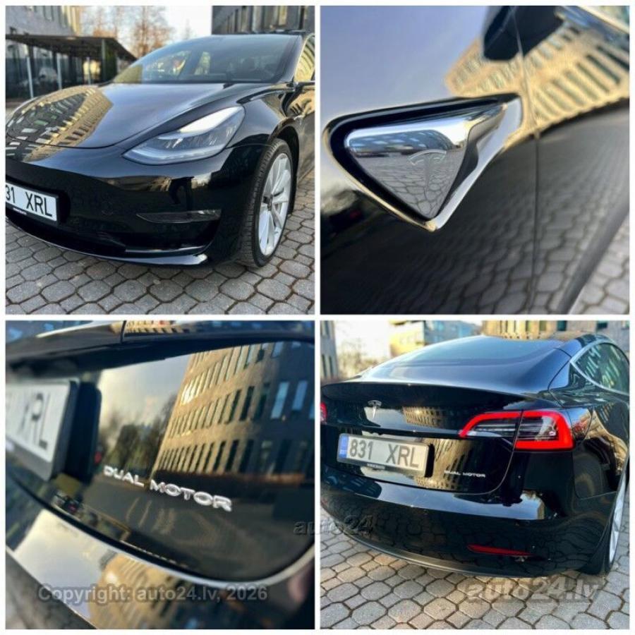 Melns Tesla Model 3 2019 Tallina, ar dzinēja tilpumu 0.00 L un nobraukumu 106 tūkst. km par 23999 €, foto 27 vietnē AUTOMOTO.COM.LV