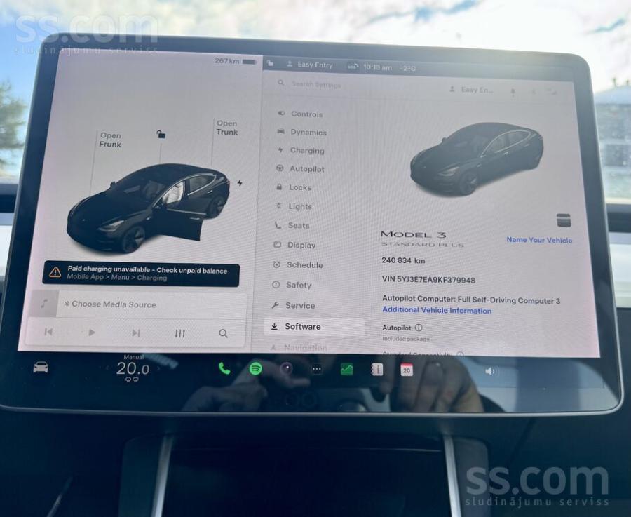 Melns Tesla Model 3 2019 Rīga, ar dzinēja tilpumu 0.00 L un nobraukumu 240 tūkst. km par 13900 €, foto 18 vietnē AUTOMOTO.COM.LV