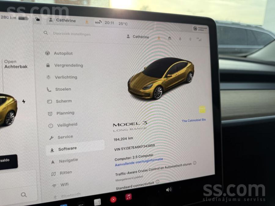 Black Tesla Model 3 2019 in Jelgava, with an engine capacity of 0.00 L and mileage of 0 thousand km for 17750 €, photo 16 on AUTOMOTO.COM.LV