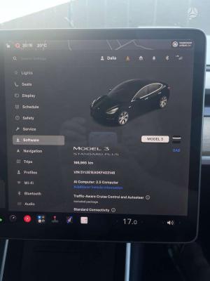 Black Tesla Model 3 2019 in Kaunas, with an engine capacity of 0.00 L and mileage of 167 thousand km for 15800 €, photo 9 on AUTOMOTO.COM.LV