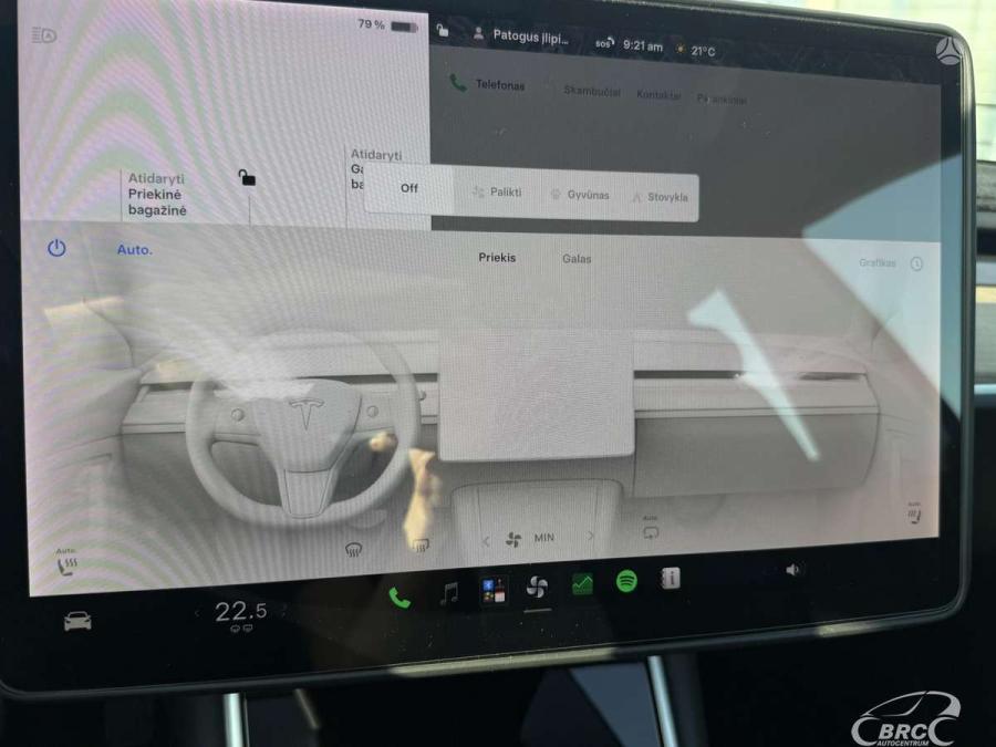 Black Tesla Model 3 2019 in Klaipeda, with an engine capacity of 0.00 L and mileage of 132 thousand km for 21900 €, photo 29 on AUTOMOTO.COM.LV