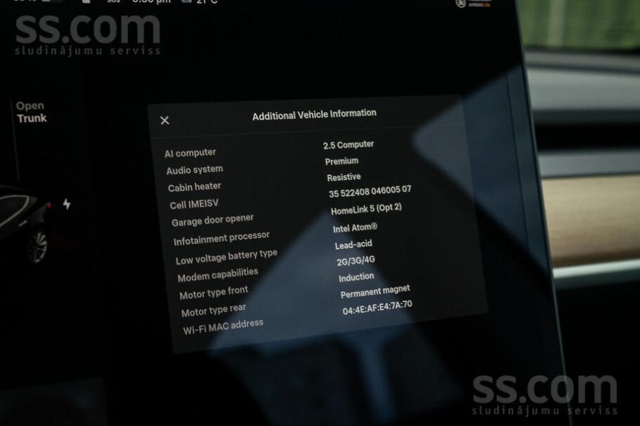 Melns Tesla Model 3 2019 Jelgava, ar dzinēja tilpumu 0.00 L un nobraukumu 175 tūkst. km par 17250 €, foto 15 vietnē AUTOMOTO.COM.LV