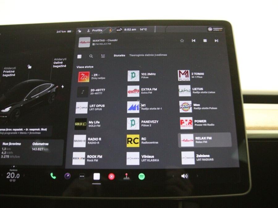 Melns Tesla Model 3 2020 Viļņa, ar dzinēja tilpumu 0.00 L un nobraukumu 144 tūkst. km par 18999 €, foto 22 vietnē AUTOMOTO.COM.LV