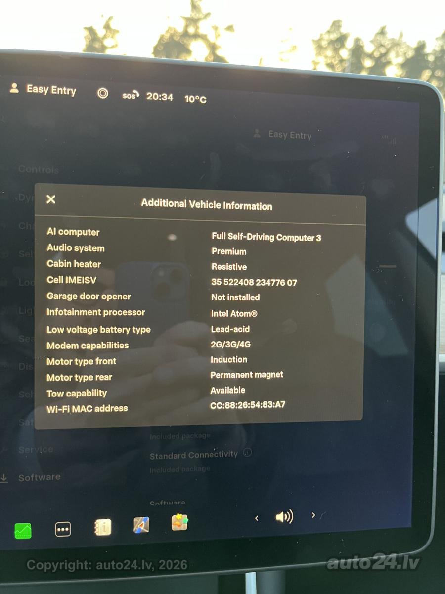 Черный Тесла Модель 3 2020 в Таллин, объемом двигателя 0.00 л и пробегом 157 тыс. км за 23400 €, фото 11 на AUTOMOTO.COM.LV