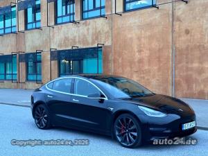 Melns Tesla Model 3 2020 Tallina, ar dzinēja tilpumu 0.00 L un nobraukumu 125 tūkst. km par 22900 €, foto  vietnē AUTOMOTO.COM.LV