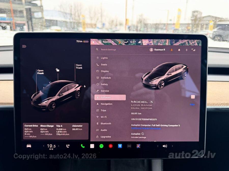 Melns Tesla Model 3 2021 Tallina, ar dzinēja tilpumu 0.00 L un nobraukumu 57 tūkst. km par 24900 €, foto 13 vietnē AUTOMOTO.COM.LV