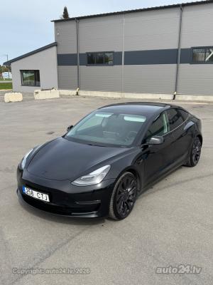 Black Tesla Model 3 2021 in Tallinn, with an engine capacity of 0.00 L and mileage of 65 thousand km for 29500 €, photo 3 on AUTOMOTO.COM.LV
