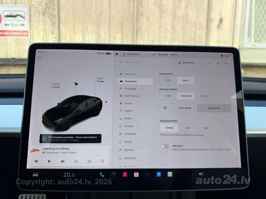 Black Tesla Model 3 2021 in Tallinn, with an engine capacity of 0.00 L and mileage of 70 thousand km for 32990 €, photo 14 on AUTOMOTO.COM.LV