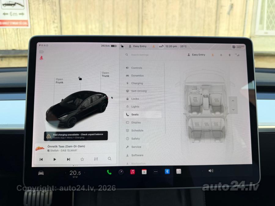 Black Tesla Model 3 2021 in Tallinn, with an engine capacity of 0.00 L and mileage of 70 thousand km for 32990 €, photo 15 on AUTOMOTO.COM.LV