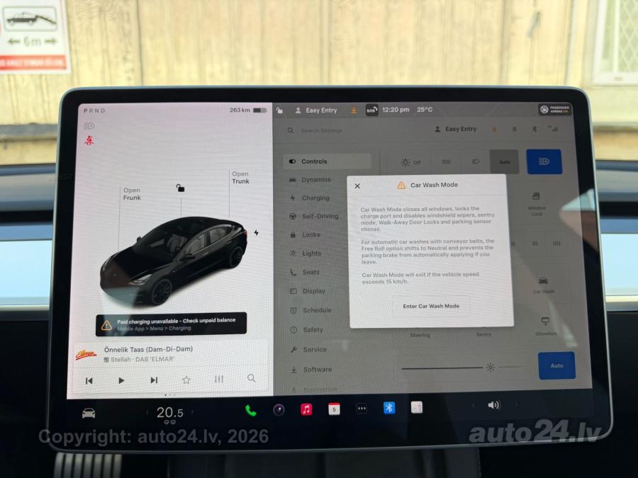 Black Tesla Model 3 2021 in Tallinn, with an engine capacity of 0.00 L and mileage of 70 thousand km for 32990 €, photo 18 on AUTOMOTO.COM.LV