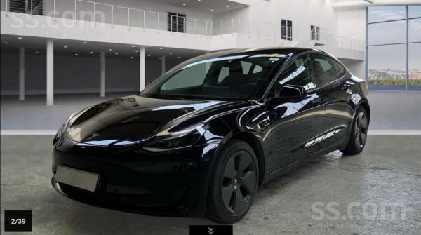 Melns Tesla Model 3 2021 Rīga, ar dzinēja tilpumu 0.00 L un nobraukumu 53 tūkst. km par 26250 €, foto 1 vietnē AUTOMOTO.COM.LV